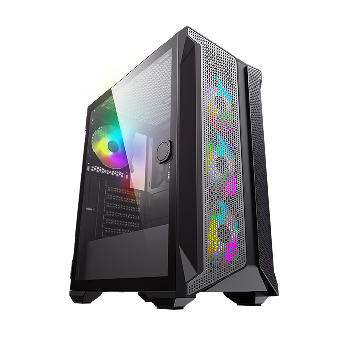 [NEW] INVASION REFINE / BLACK / ATX / 4 x 120MM ARGB FAN DESKTOP CASING ...