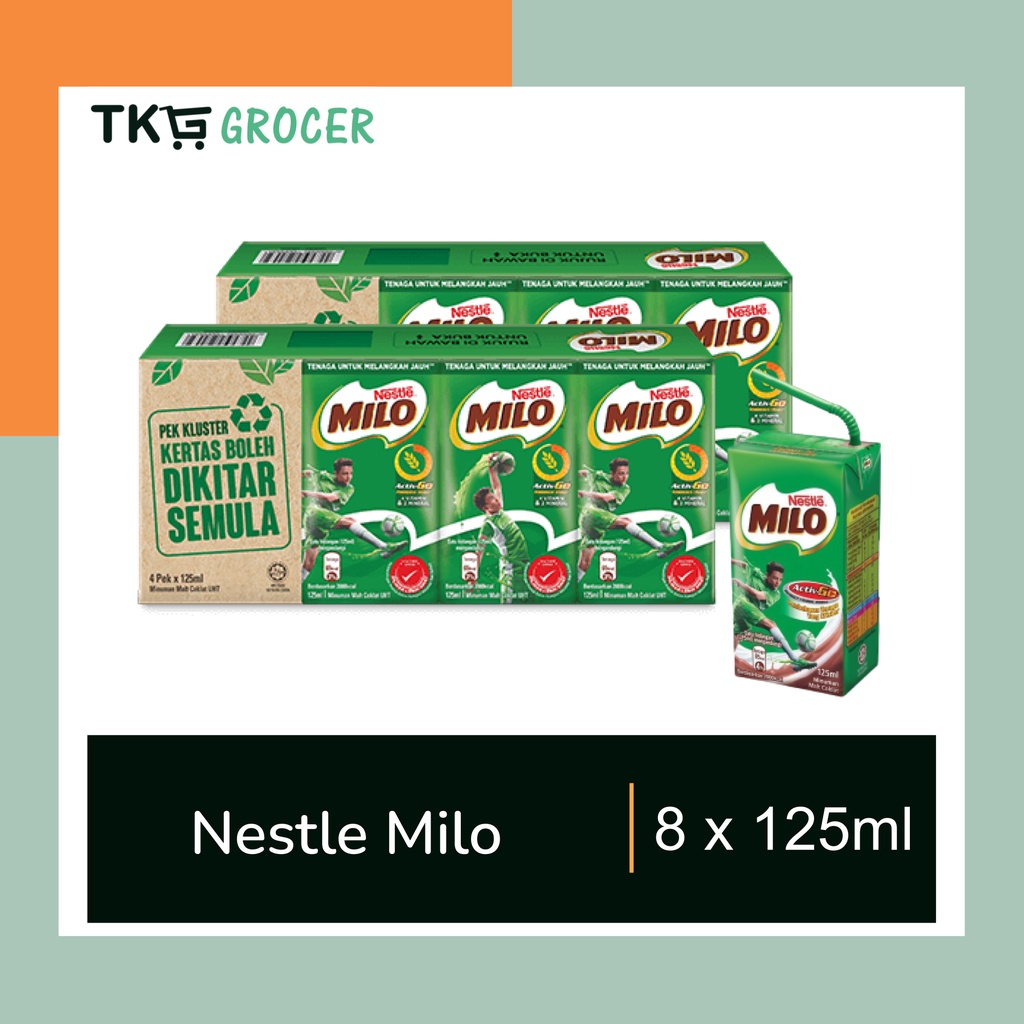 Nestle Milo Activ-Go / Milo Kotak 125ml x 8 | Shopee Malaysia