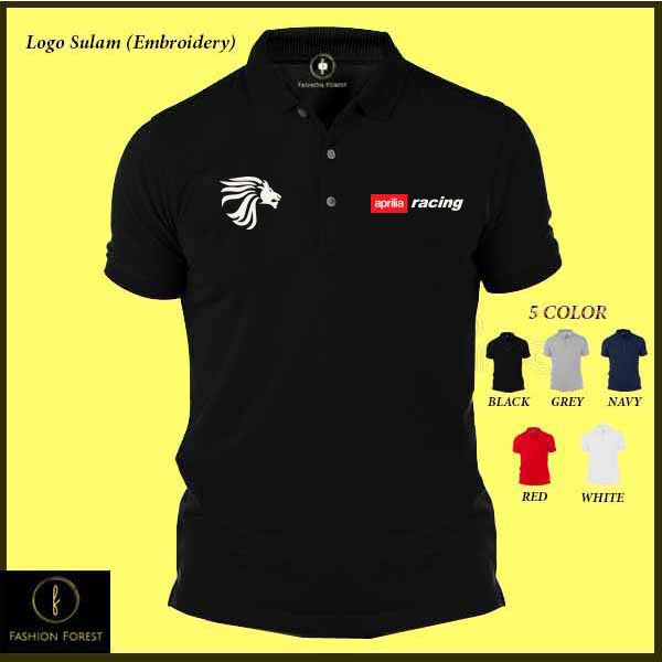 Polo T Shirt Aprilia Racing Lion Logo Racing Sport Racer Motorsport ...