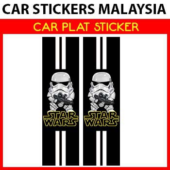 CSM Car Plat Sticker - Star Wars plat kereta | Shopee Malaysia