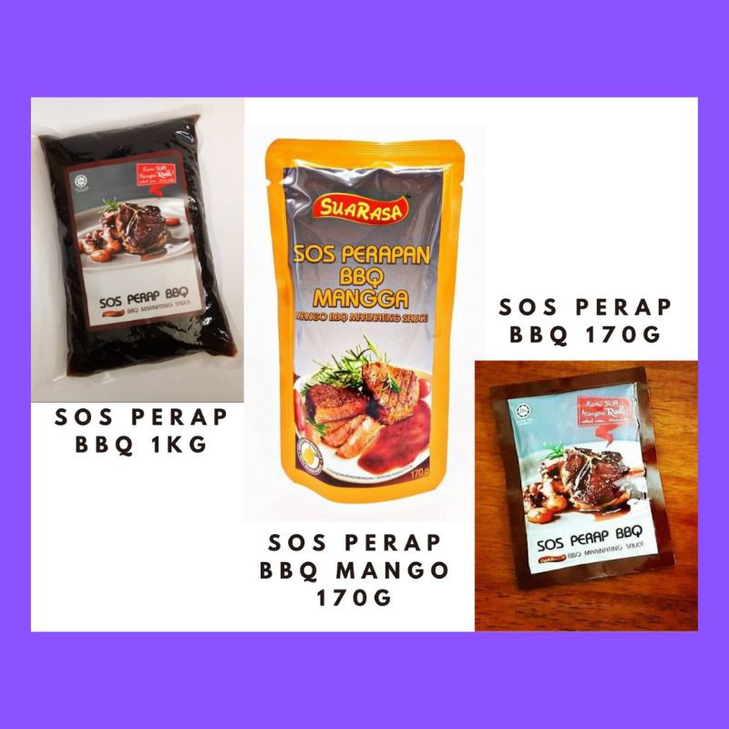 SUARASA SOS PERAP BBQ ORIGINAL (170g/1kg) & MANGO (170g) | Shopee Malaysia