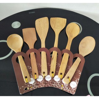 [6 in 1] Sudip Kayu Set / Senduk Kayu / kitchen cooking utensils ...