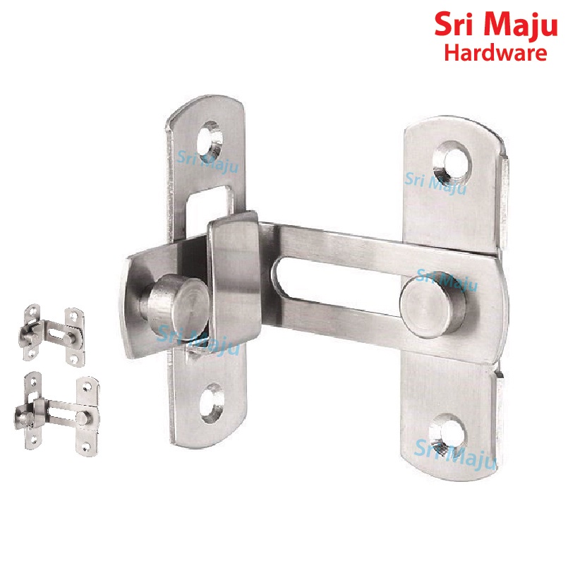 MAJU SWBT-90 Stainless Steel Swivel Bolt Door Latch Slug Catch Hasp ...