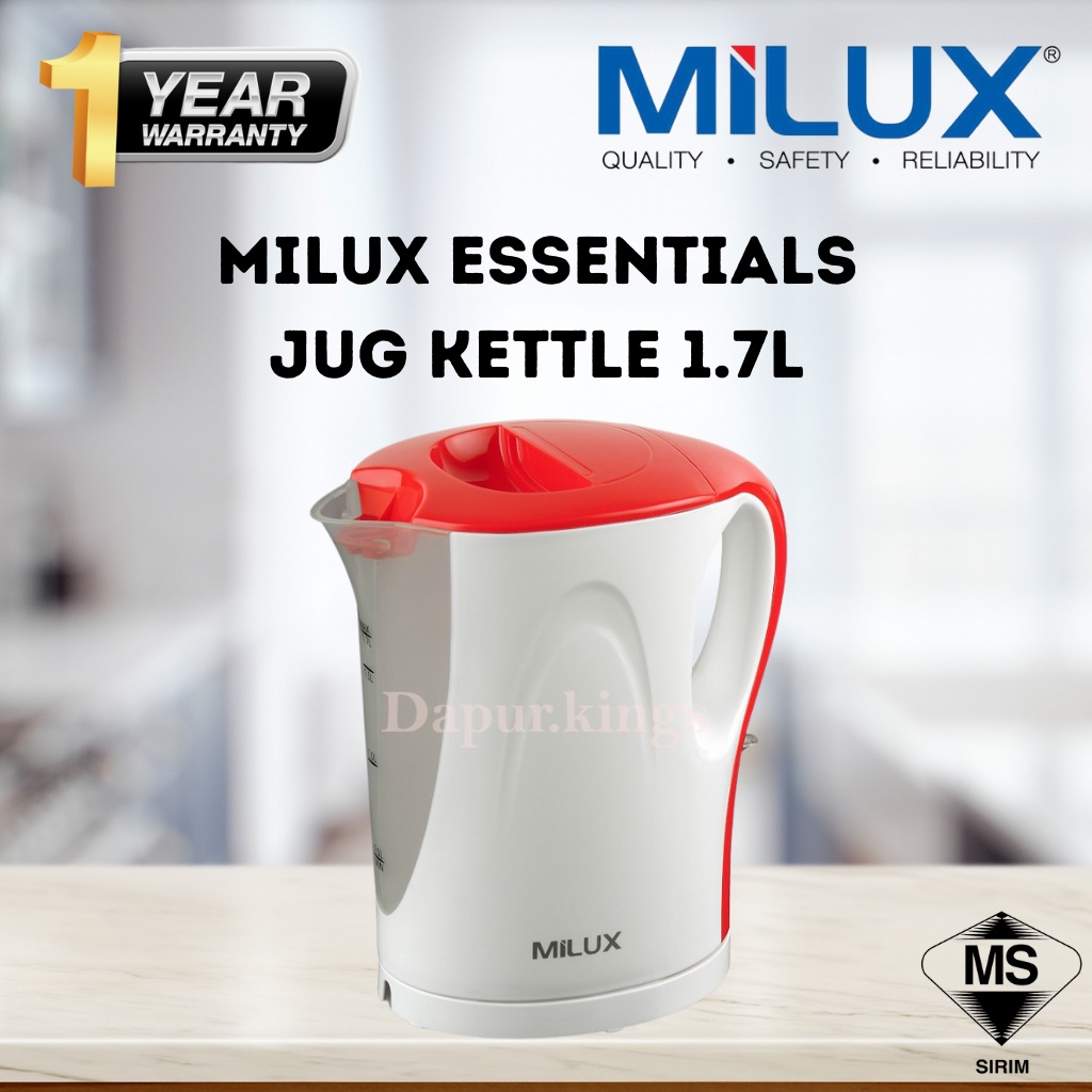 MILUX Essentials Jug Kettle 1.7L [MJK-368] | Shopee Malaysia