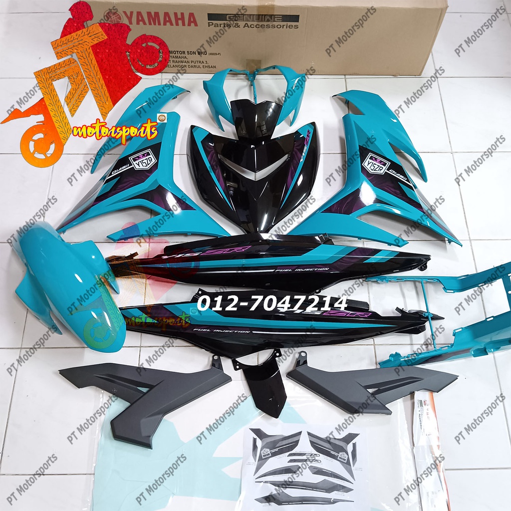 Yamaha Y15ZR Y15 BODY COVER SET Y15ZR V1 V2 (2022) SPECIAL NEW COLOR Light Blue Cyan CS6 ...