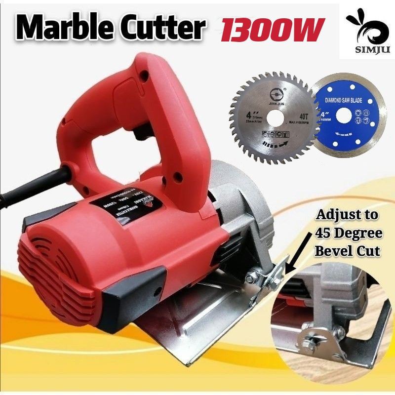 Simju 4” wood/marble cutter tile cutter machine 1300w | BeeCost