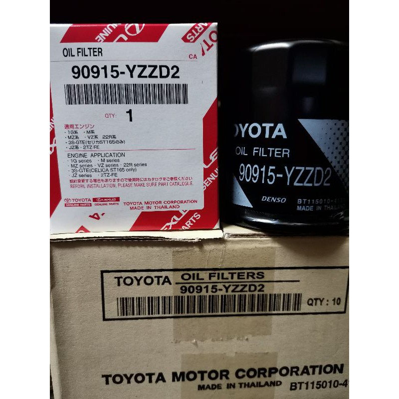 GENUINE TOYOTA OIL FILTER 90915-YZZD2 | Shopee Malaysia