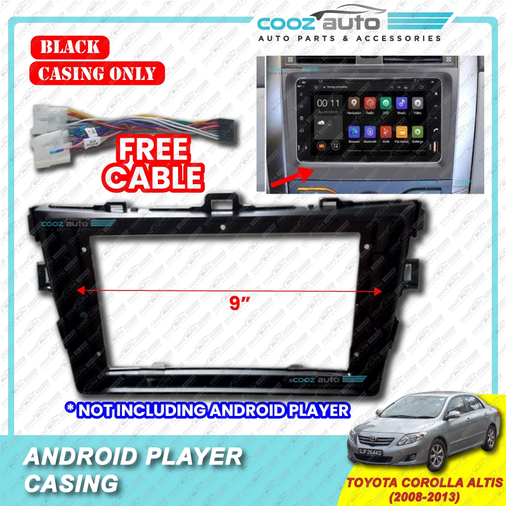 Toyota Corolla Altis 2008 - 2013 Dashboard Audio Android Player Radio ...