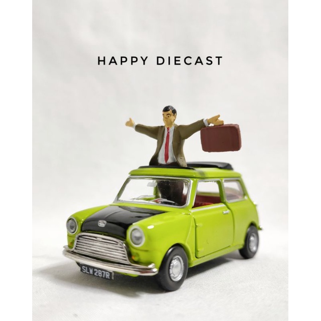 Limited Edition Mini Cooper Mr Bean Green Figure Diecast TINY Hot ...