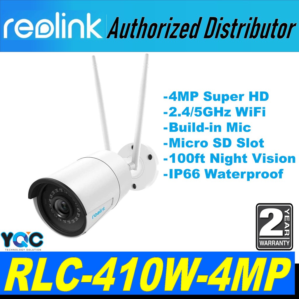 Reolink RLC-410W 4MP Dual-Band WiFi Wireless IP66 Outdoor Security ...