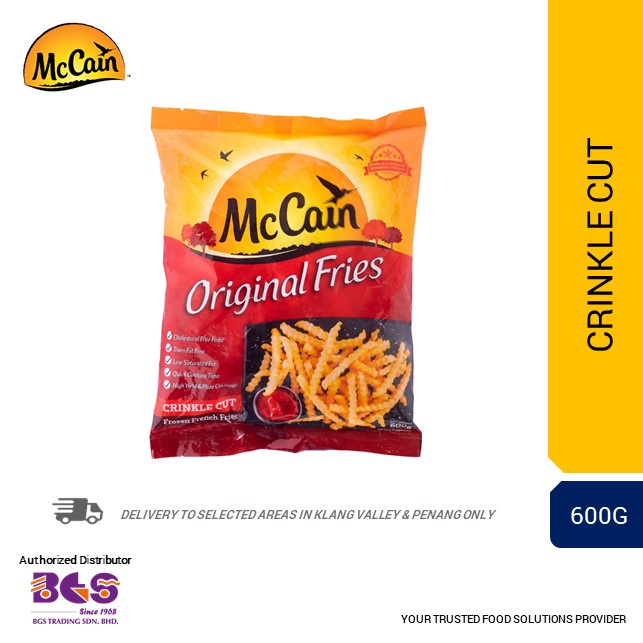 McCain Frozen French Fries Crinkle Cut 600g Retail Pack | Shopee Malaysia