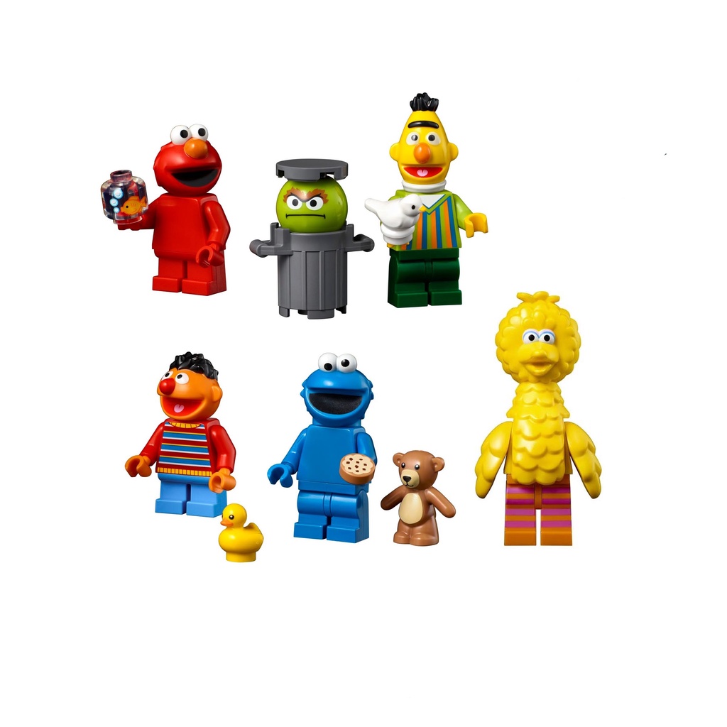 Lego Ideas 21324 Sesame Street 6 Minifigures. Big Bird, Elmo, Ernie ...