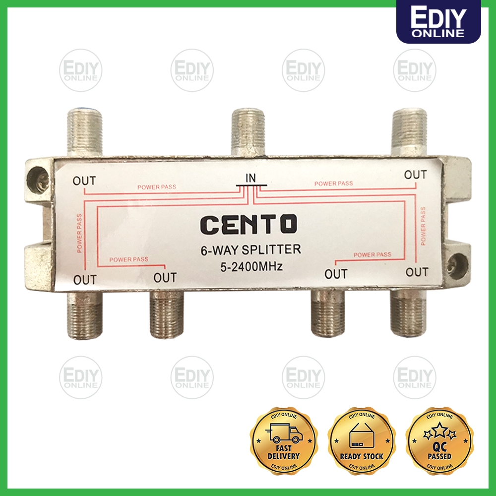 6 WAY ANTENNA SPLITTER ANTENA Aerial Aeriel Split Ediyonline Ediy ...