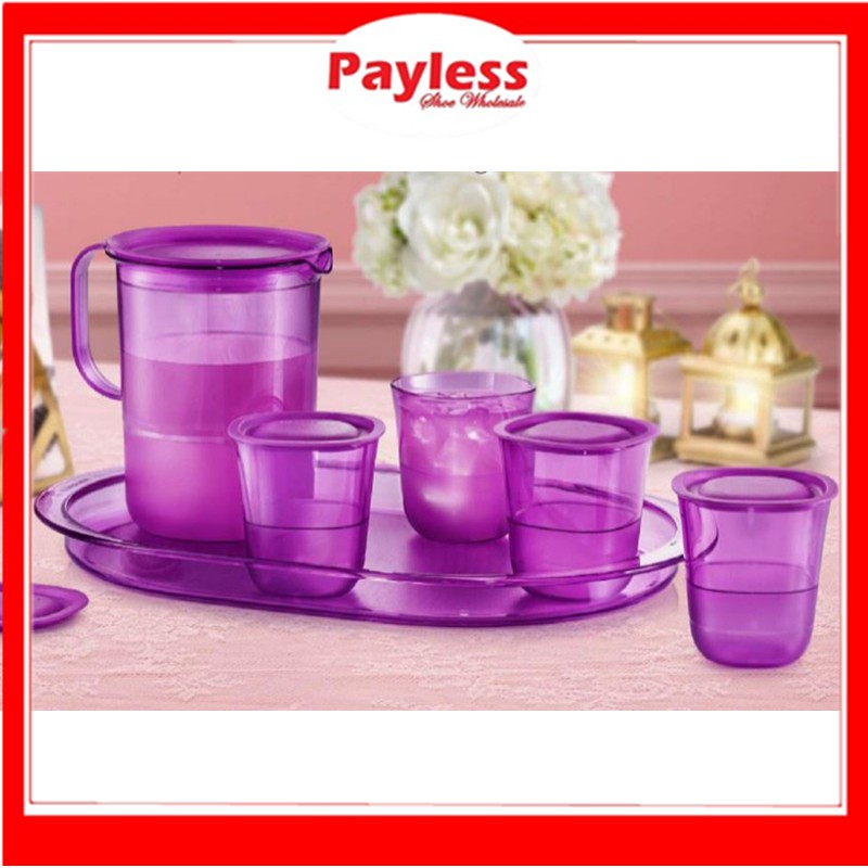 [[READY STOCK]] Tupperware Purple Royale Crystalline Drinking Set ...