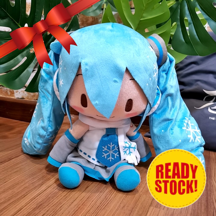 Hatsune Miku 27CM Special Fluffy Plush Toy "Snow Miku 2011" | Shopee ...