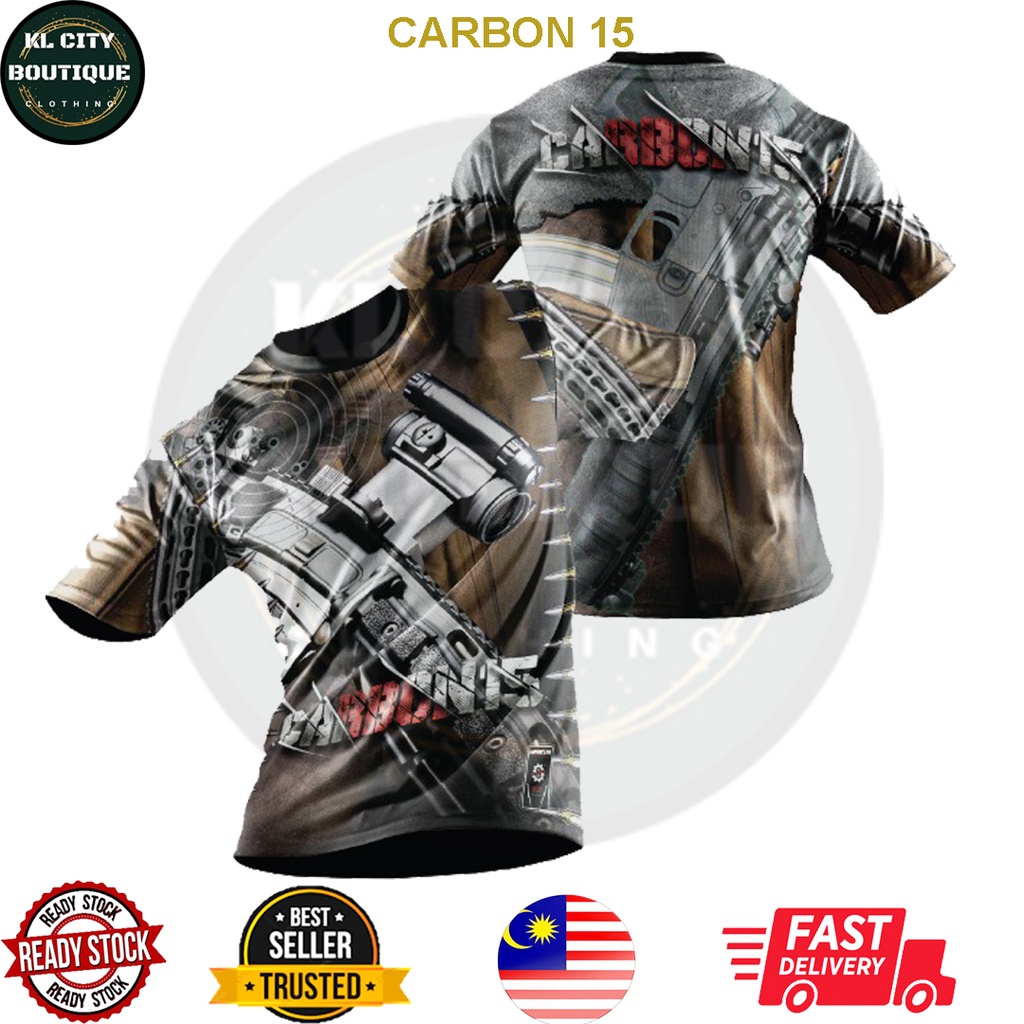 Kl City Boutique Sublimation Tactical Design Round Neck Short Sleeve T ...