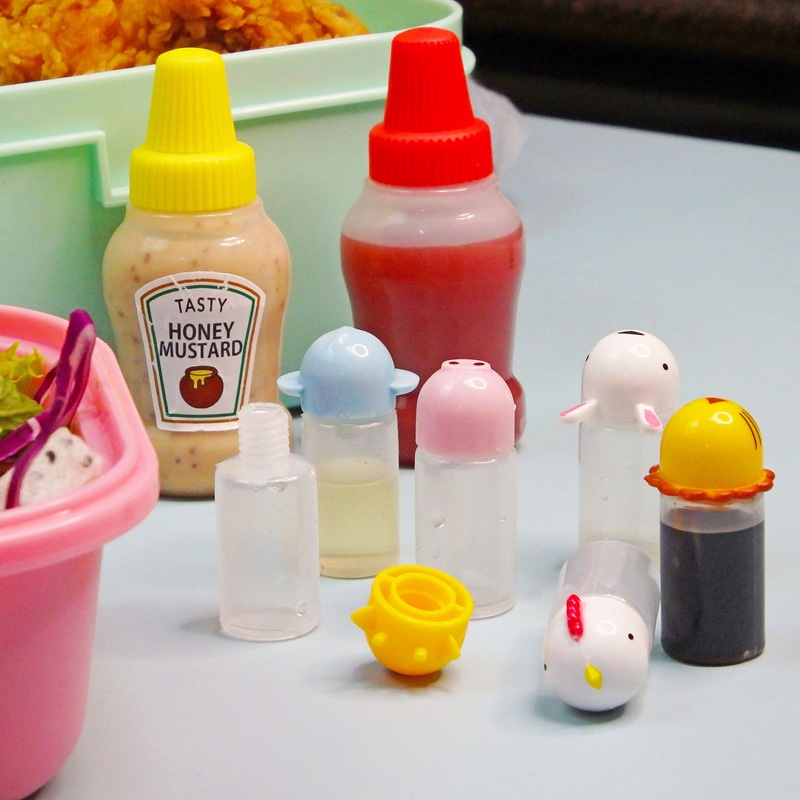 2/3Pcs 25ML Mini Ketchup Bottle Honey Mustard Portable Small Sauce ...