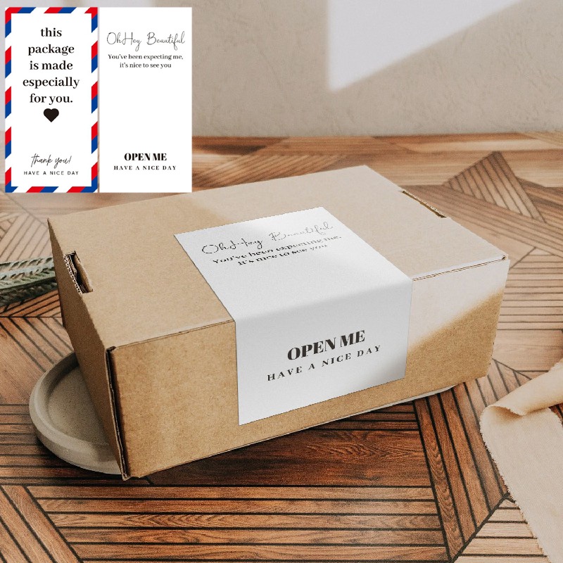 50 Pcs/Pack "This Package Is Made Especially For You" Stickers Gift ...