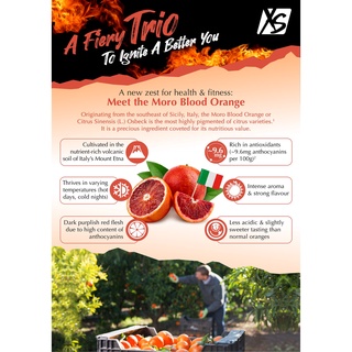 Amway XS Ignite Blood Orange Fruit Drink Base With Isomaltulose & L ...