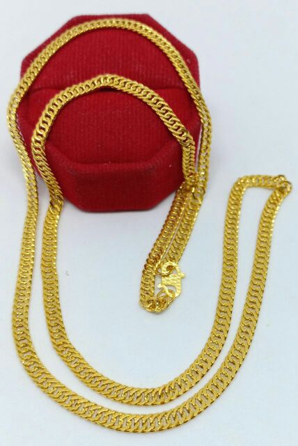 Rantai leher lipan dewasa emas 916 tulen | Shopee Malaysia