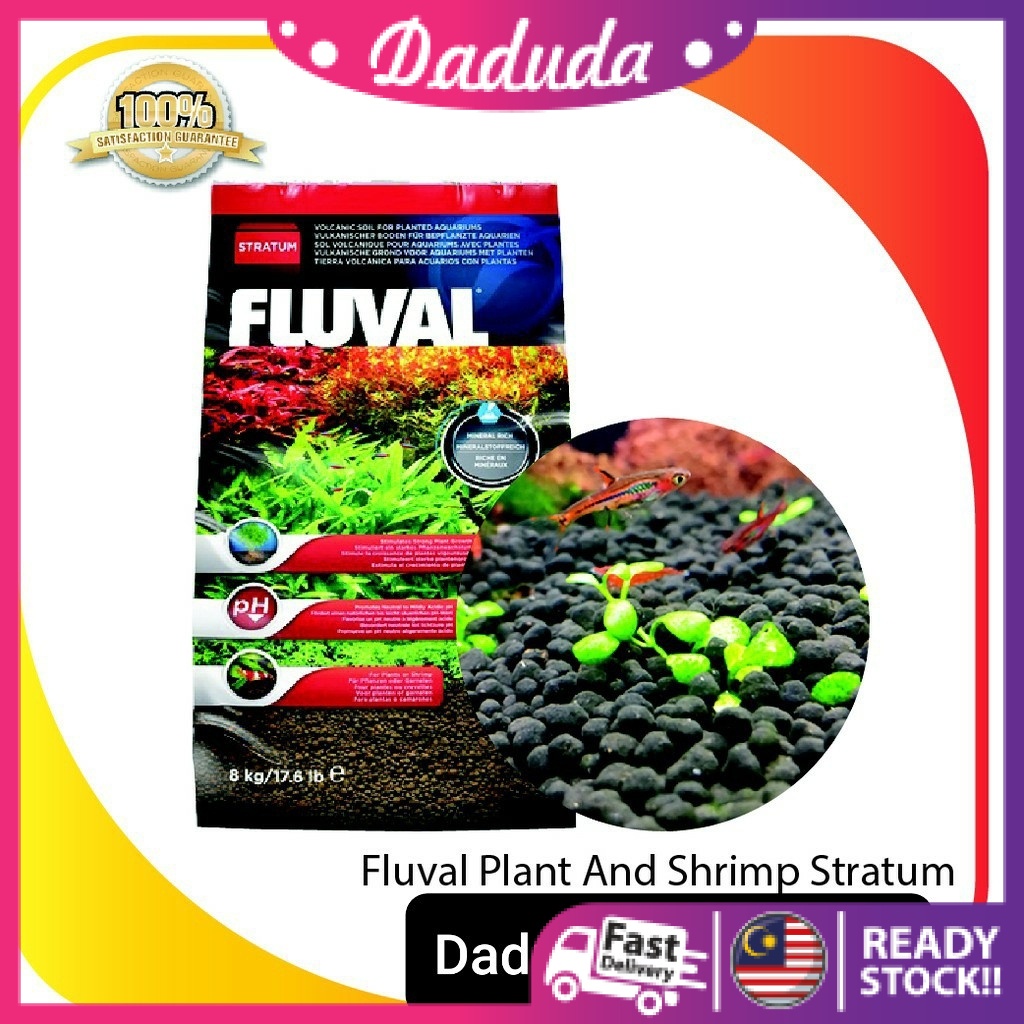 Fluval Stratum 8kg Plant And Shrimp Aquarium Aqua Soil (Original Pack ...
