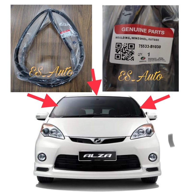 *ORIGINAL PERODUA ALZA FRONT WINDSCREEN MOULDING RUBBER/ GETAH CERMIN ...