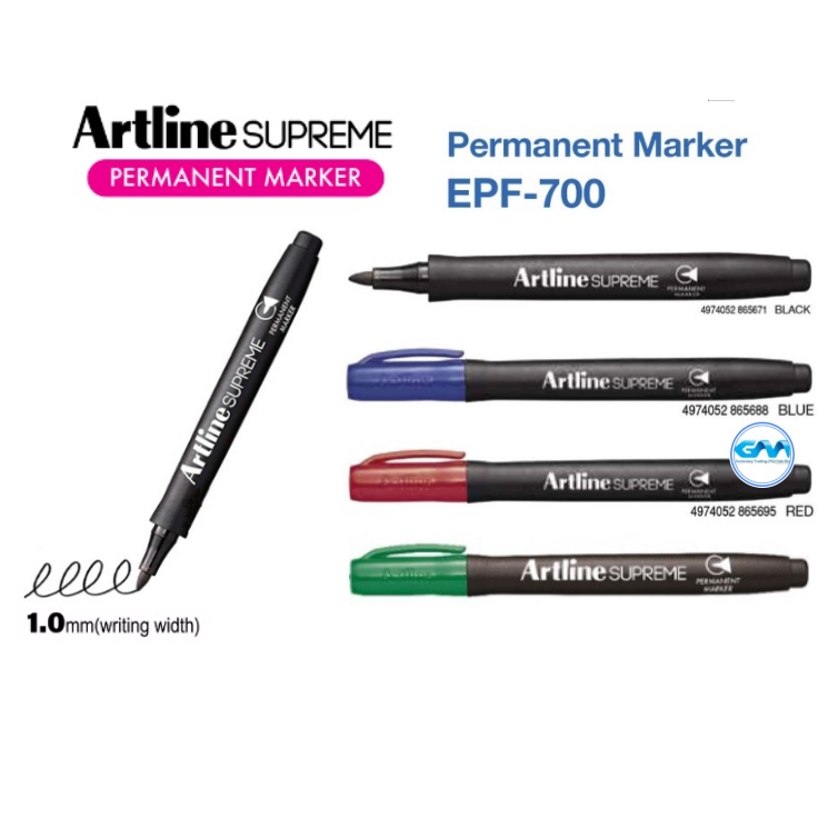 Artline Supreme Permanent Marker EPF-700 1.0mm (1 Pieces) | Shopee Malaysia