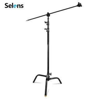 Selens Stainless Steel C Stand Heavy Duty Photography Light Stand Max ...
