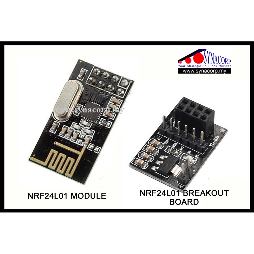 Arduino NRF24L01 2.4GHz Wireless Transceiver Module Adapter Breakout ...