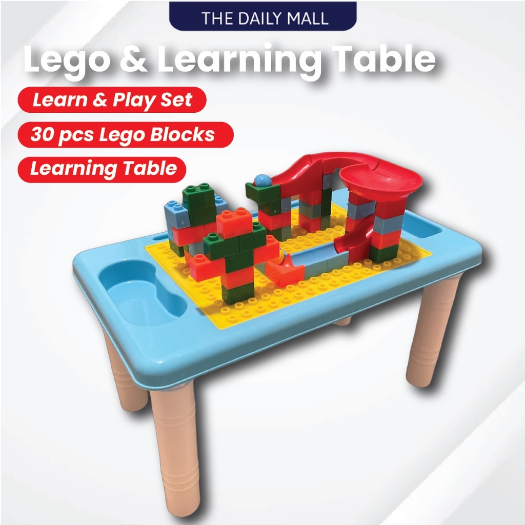 Multi-Function Children Table Building Blocks Learning Playing Study ...