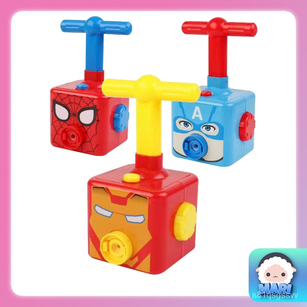 Air Pressure Balloon Pneumatic Powered Car Superhero Cute Characters ...