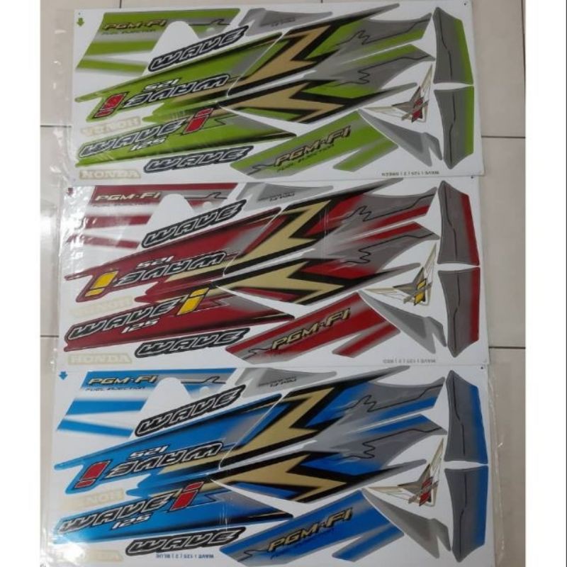 WAVE 125 I (2) / WAVE 125 S STICKER BODY STRIPE HONDA SINGAPORE ...