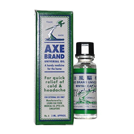 Axe Brand Medicated Oil (Minyak Angin Cap Kapak Kecil)No 6 (3ml ...