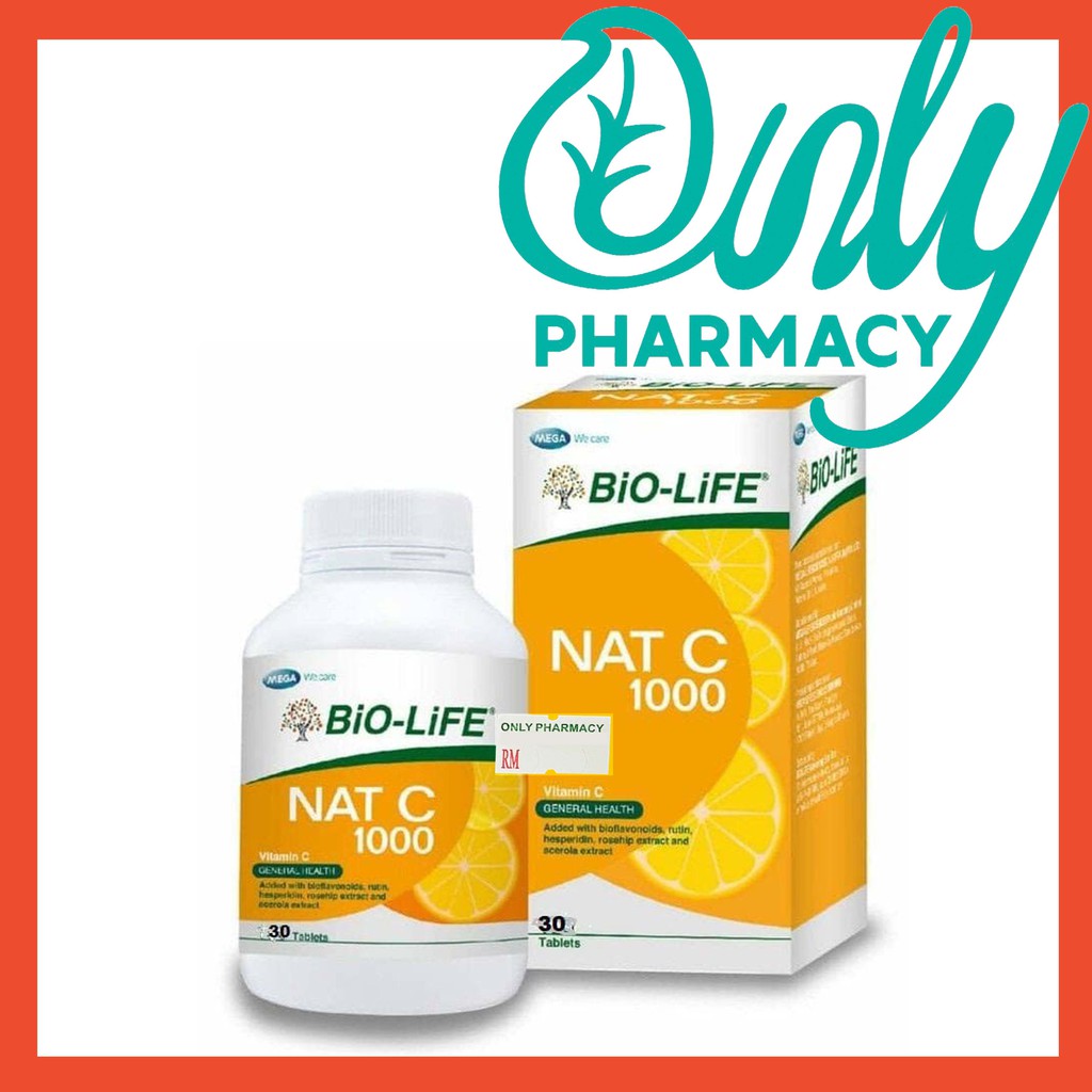 Bio-Life Nat C 1000mg 30 Tablets Biolife Bio Life | Shopee Malaysia
