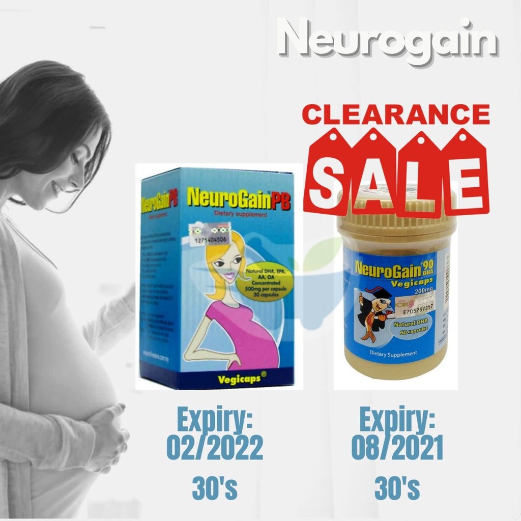 Neurogain PB 30's vegicaps/ Neurogain Child DHA 90 30's | Shopee Malaysia
