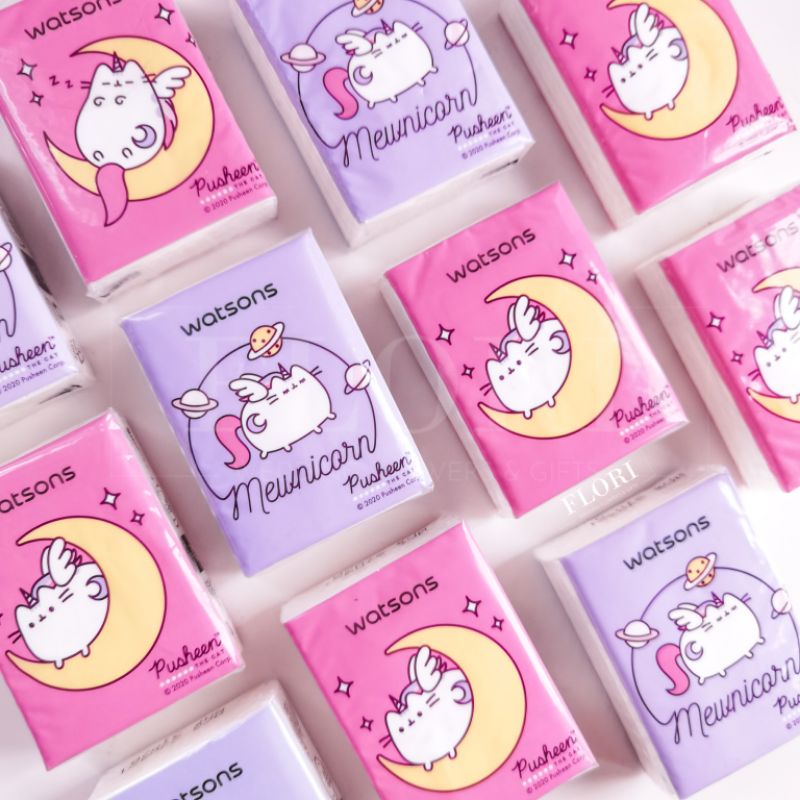 Watsons Pusheen The Cat Mini Hankies (1 pack of Tissue) | Shopee Malaysia
