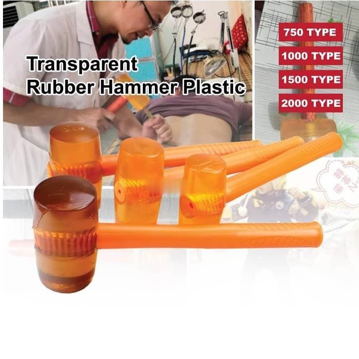 Tukul Kepala Getah / Transparent Rubber Hammer Mallet Dual Face Tile ...