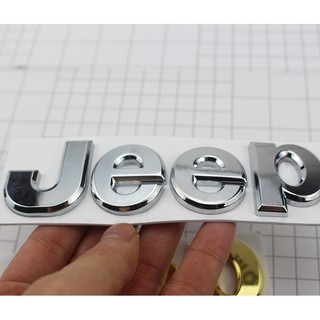 1 X Metal Jeep Letter Logo Car Side Rear Emblem Badge Sticker Decal For ...