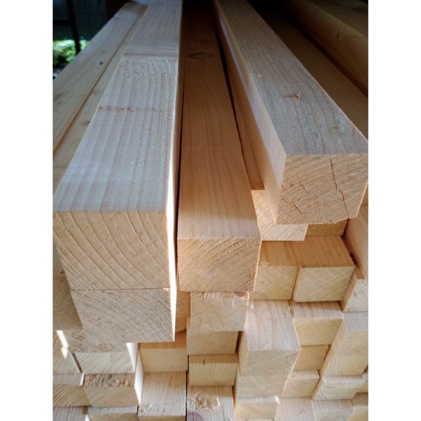 Pinewood 2 x 2, diy, deco ( 48mm x 48mm ) - baru | Shopee Malaysia