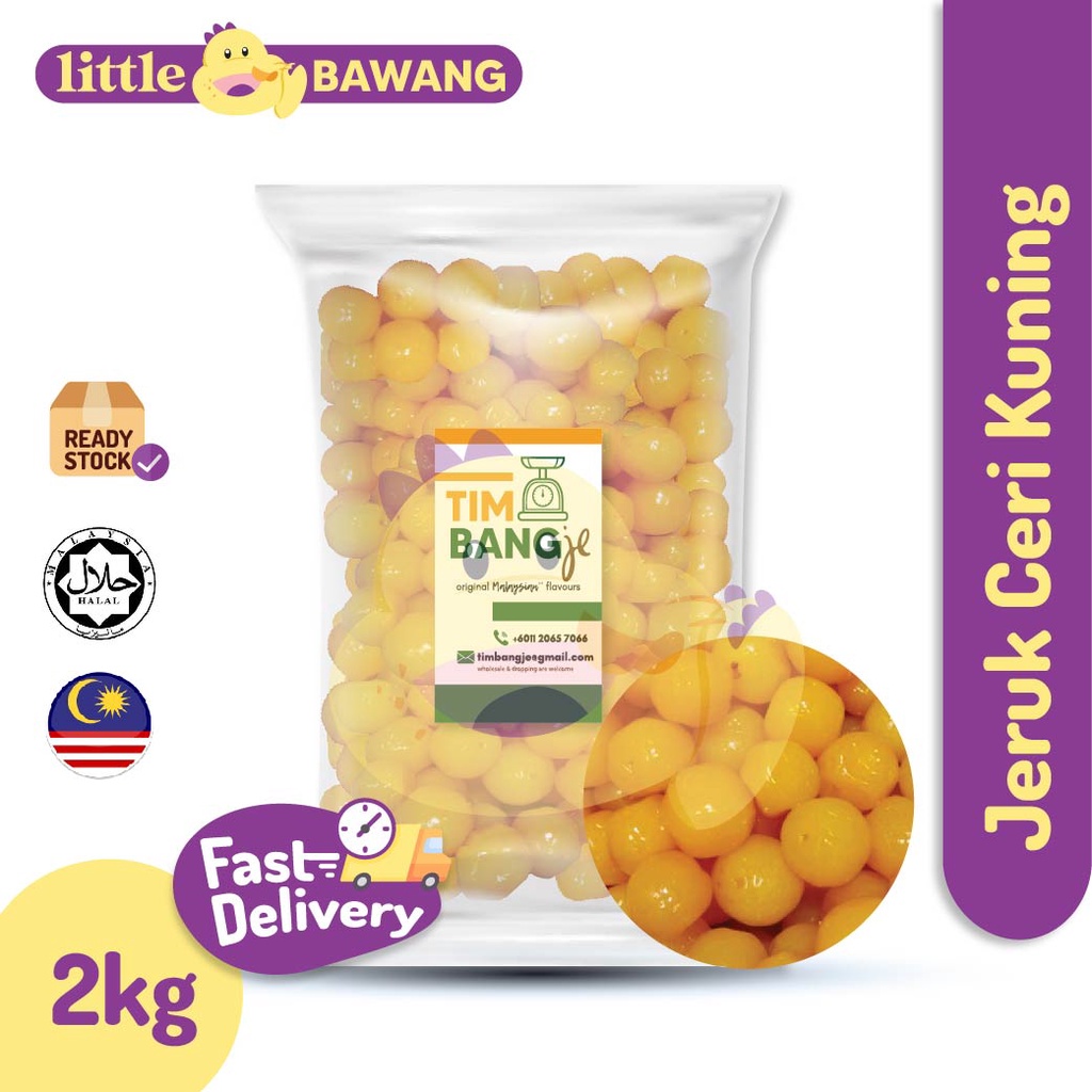 Jeruk Buah Acar Jeruk Ceri Merah Kuning Hijau 2kg | Shopee Malaysia