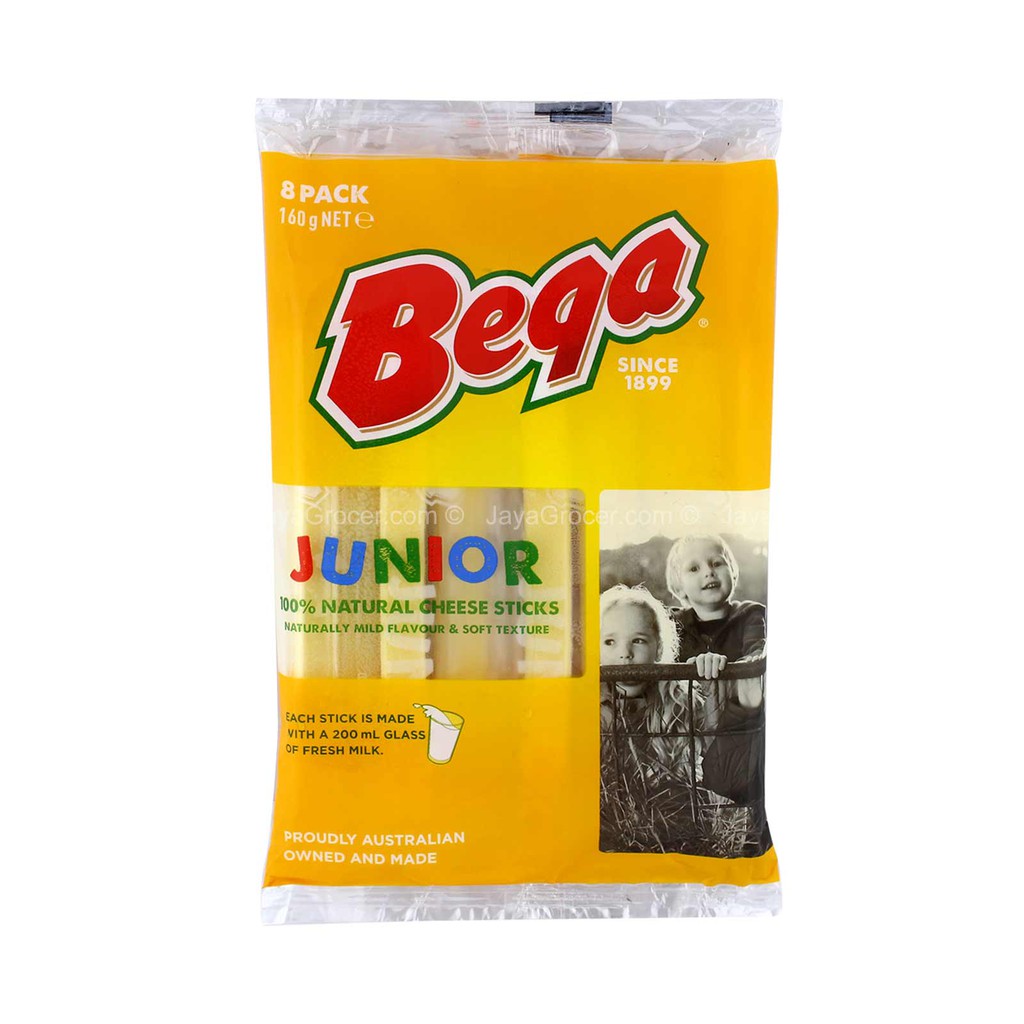 Bega Junior 100% Natural Cheese Sticks 8 Pack 160g | Shopee Malaysia