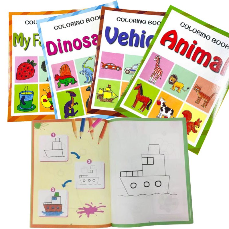 Trace and Color Book For Kids (New Arriver) | Shopee Malaysia