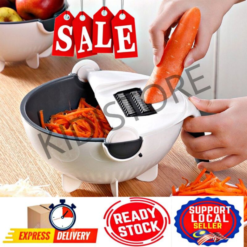 Multifunctional Vegetable Cutter Pemarut Sayur Pelbagai guna | Shopee ...