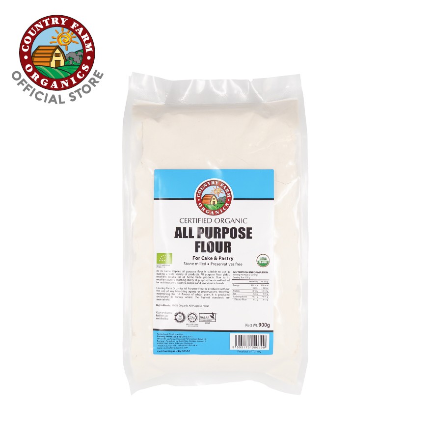 Country Farm Organics Certified Organic All Purpose Flour (900g) | Shopee Malaysia