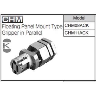 Pneumatic Fitting Pisco Closing Gripper Series Floating Panel Mount Type Gripper Parallel ...