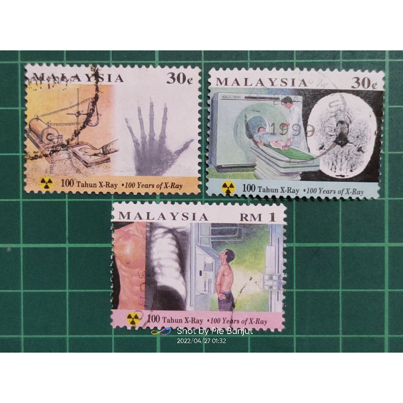 setem Malaysia, 100 tahun x-ray,1995 | Shopee Malaysia