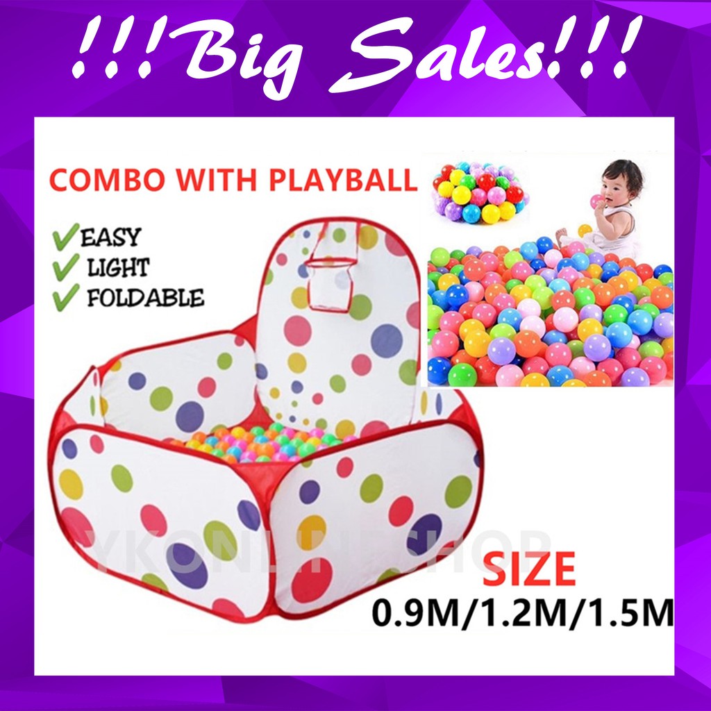 Baby Ocean Ball Pit Pool Game Indoor Kids Toy Tent with Ball playball ...