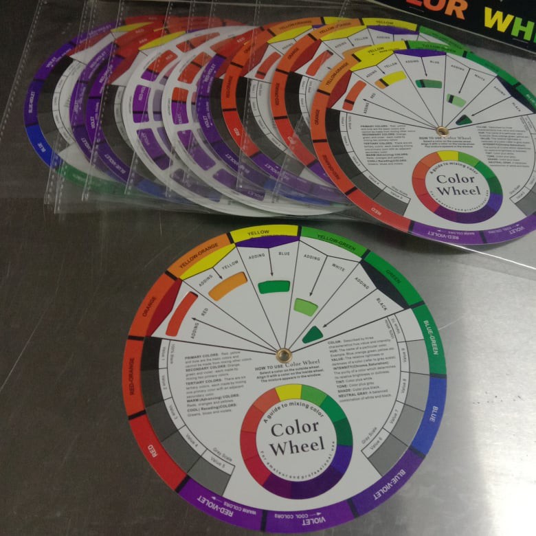 Carta Warna , Color wheel, Palette Color Wheel 14 cm | Shopee Malaysia