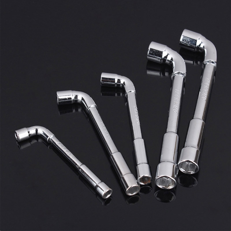 Hardware L Type Pipe Wrench 6-24mm Vanadium Steel Double Elbow Angle ...