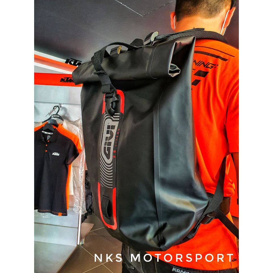 GIVI BACKPACK PBP02 BLACK/RED (100% AUTHENTIC OR MONEY BACK 200%) | Shopee Malaysia